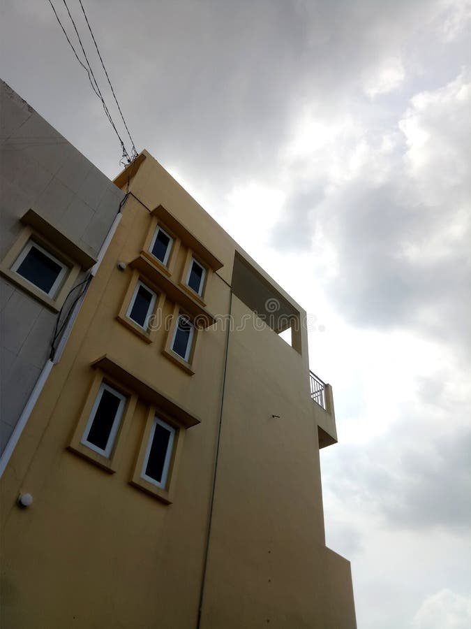 Picture of a Big Building Under a Beautiful Sky Stock Photo - Image of ...