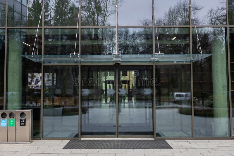 Picture of a Big Modern Building with Glass Walls Stock Photo - Image ...