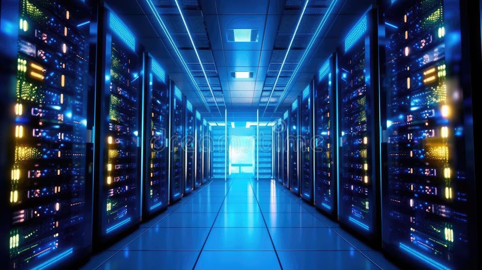 Picture of Supercomputer Big Server, Technology in Modern Globalization ...