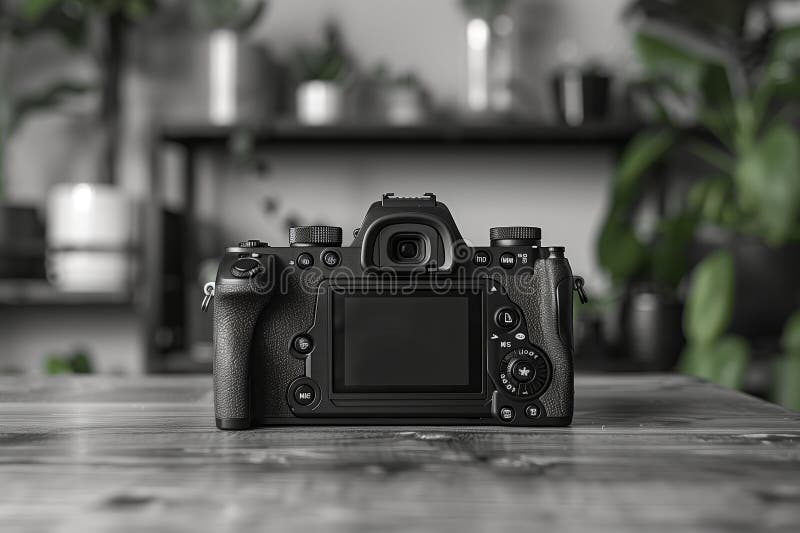 Top Viewfinder and Controls of a Digital Mirrorless Camera.. Stock ...