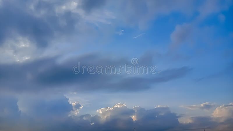 A Picture of Blue Sky with Clouds As Wonderful Background Stock Photo - Image of wonderful ...