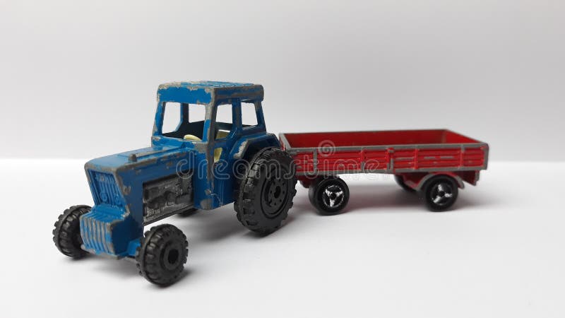 Tracktor with trailer stock photo. Image of dirt, harvest - 130539836