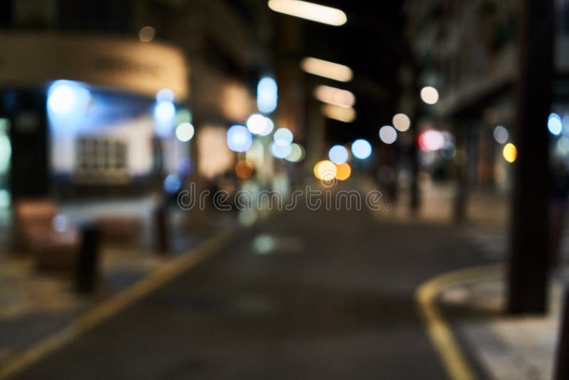 Picture of Blurred Cityscape at Street Stock Photo - Image of bokeh ...