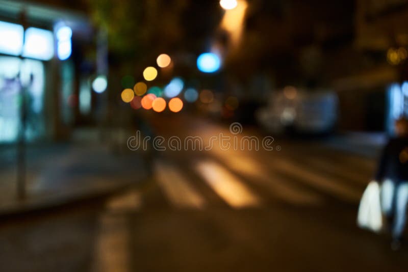 Picture of Blurred Cityscape at Street Stock Photo - Image of town ...
