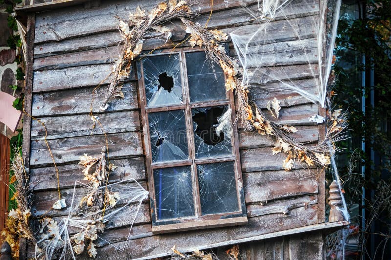 Picture of Broken Windows in Abandoned Building Stock Image - Image of ...