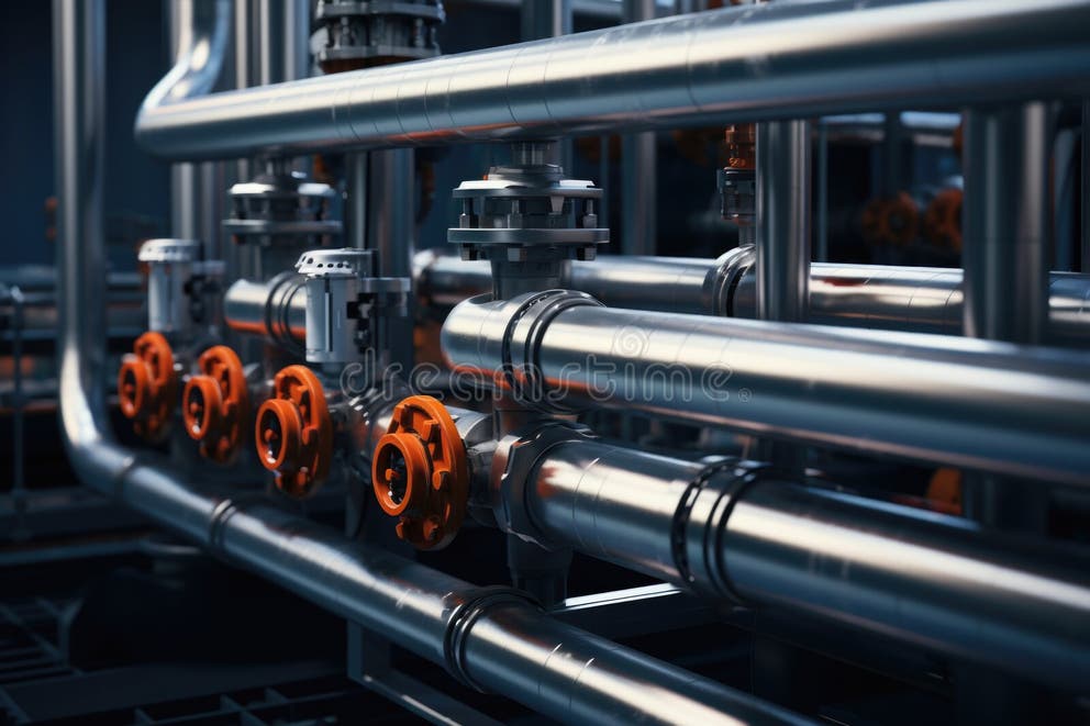 A Picture of a Bunch of Pipes that are Interconnected. this Image Can ...