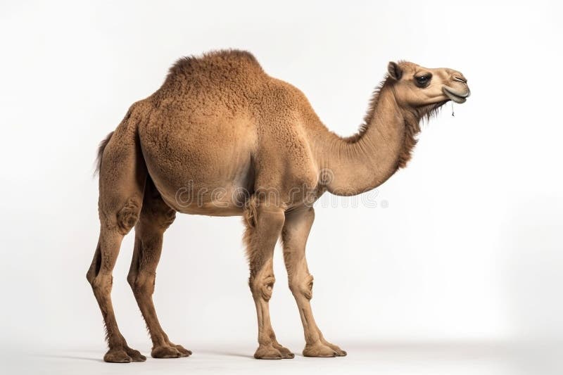 Camel on White Background stock illustration. Illustration of beauty ...