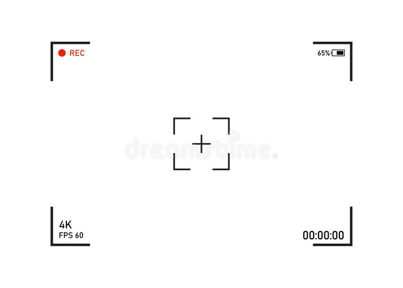 Picture with Camera Screen. Vector Illustration. Stock Image Stock ...