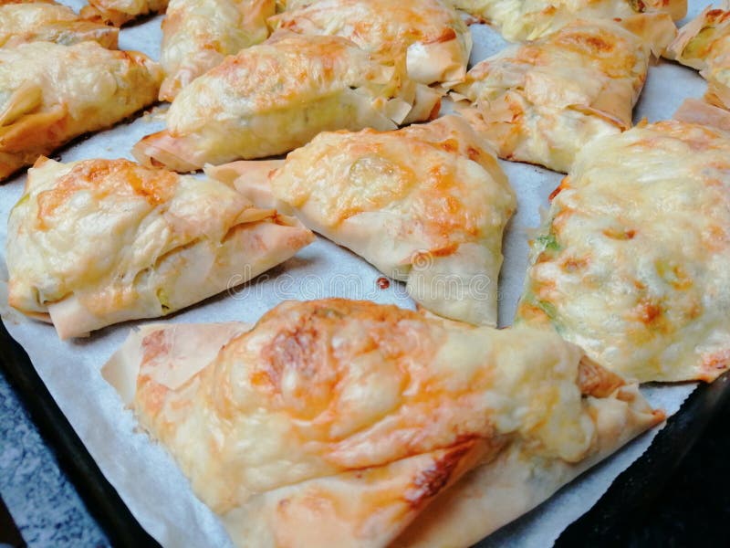 Cheese pie in triangle stock image. Image of seafood - 185547543