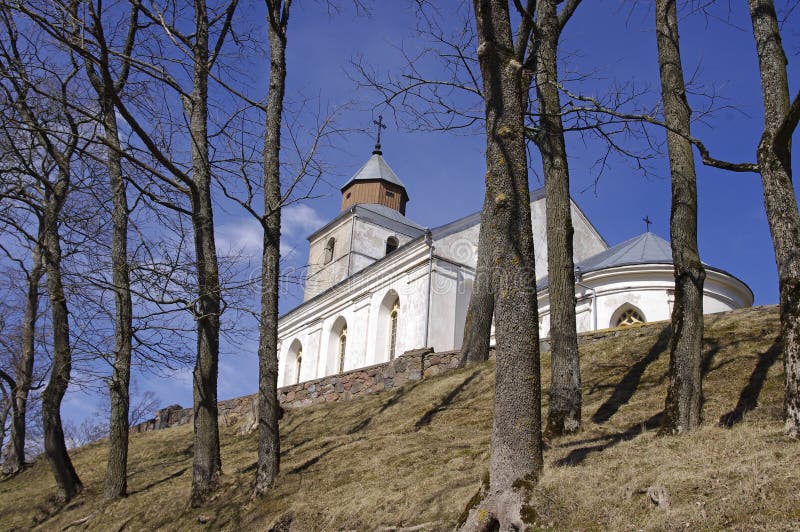 Picture of Church in Veliuona, in Lithuania Stock Photo - Image of ...