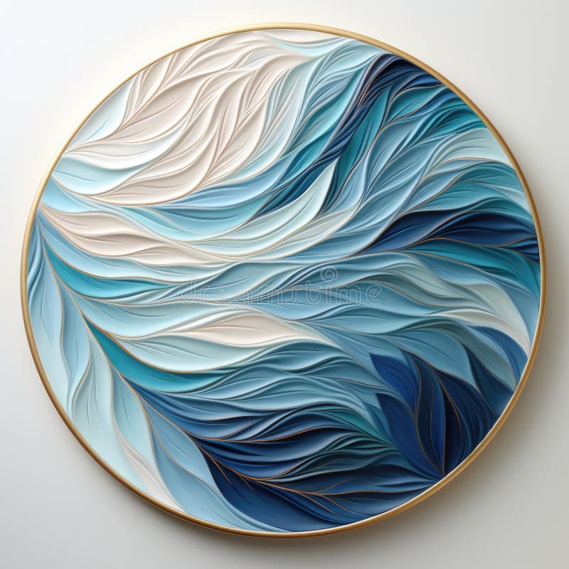 A Picture of a Circular Artwork Made of Paper. Generative AI Image ...