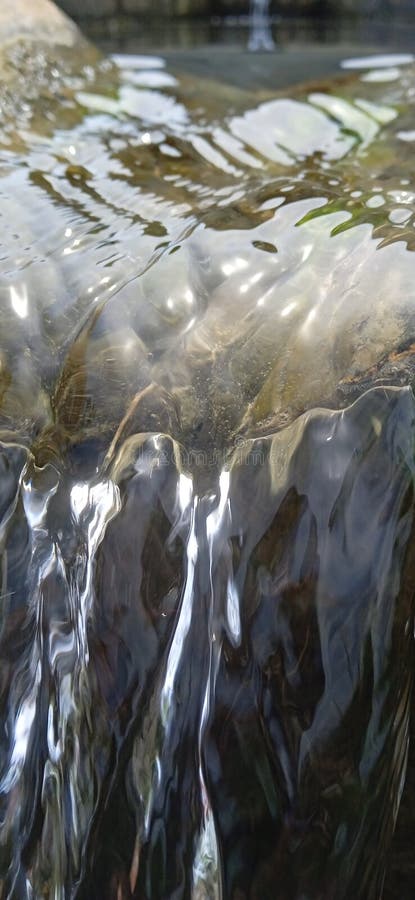 Picture of Clear Water Flow from Paddy Fields Stock Image - Image of ...