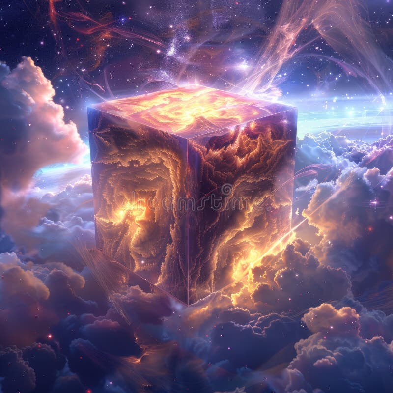 Picture a Cloud Cube with Ethereal Wisps, Creating a Dreamy Visual. Ai ...