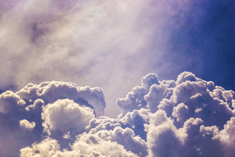 Clouds On A Blue Background The Divine Sky Stock Image - Image of light ...