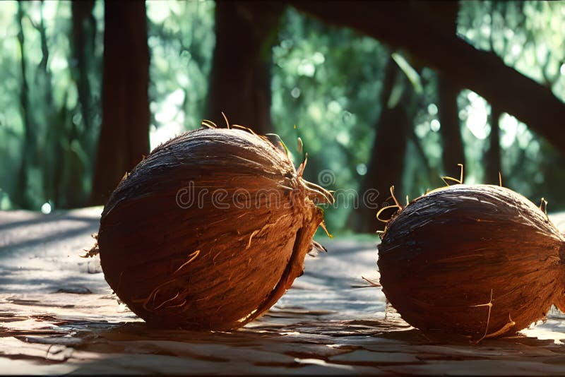 A Picture of Coconuts, a Healthy, Natural Food Ingredient Stock Photo ...