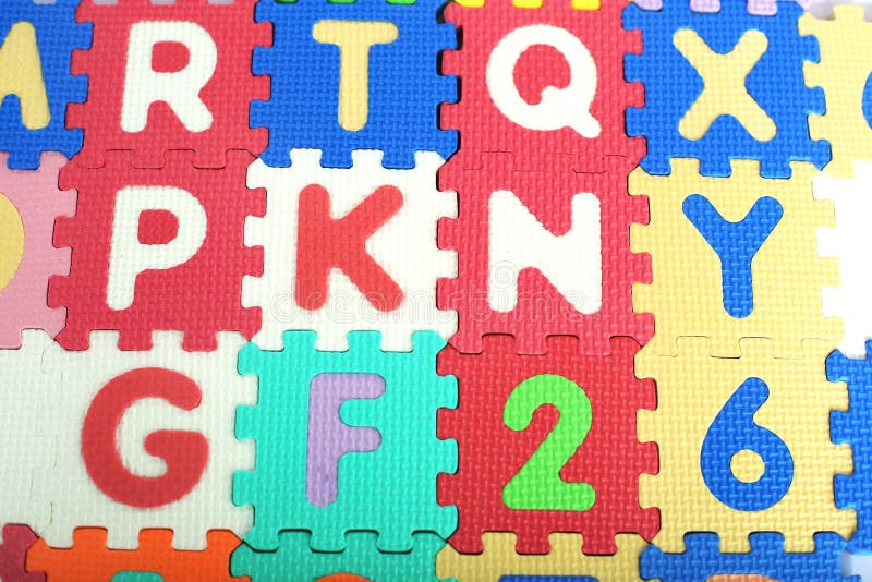 Picture of Colored Alphabets Letters and Numbers Stock Photo - Image of ...