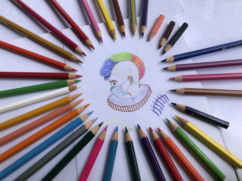 The Picture of Colored Pencils and Arts Design Stock Image - Image of ...