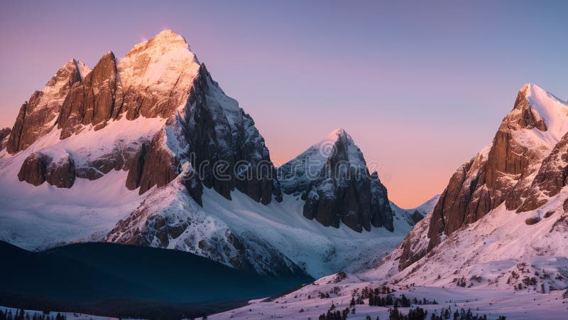 A Picture of a Compellingly Intriguing Mountain Range with a Lake in ...