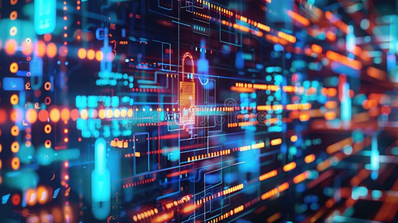 Picture of Complex Security Guard System To Protect Dangerous Hacking ...