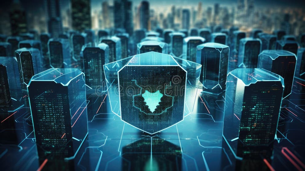 Picture of Complex Security Guard System To Protect Dangerous Hacking ...