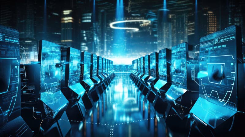 Picture of Complex Security Guard System To Protect Dangerous Hacking ...