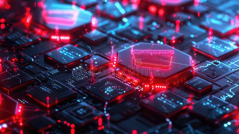 Picture of Complex Security Guard System To Protect Dangerous Hacking ...