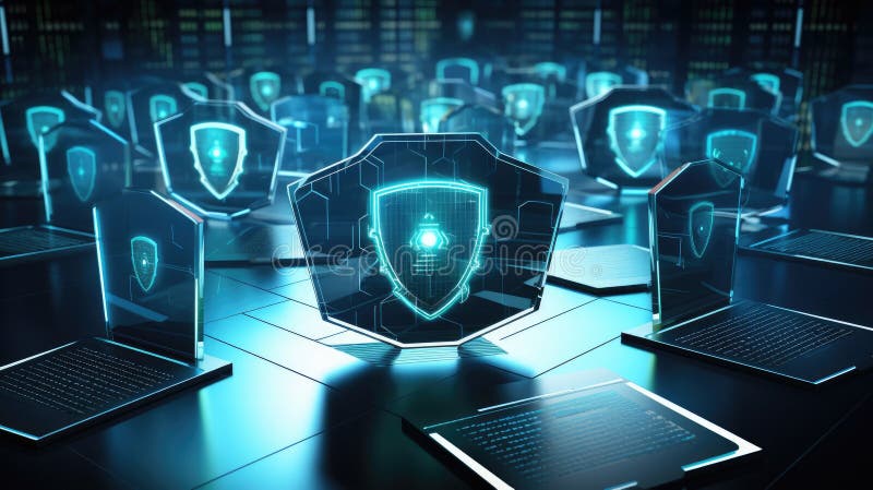 Picture of Complex Security Guard System To Protect Dangerous Hacking ...