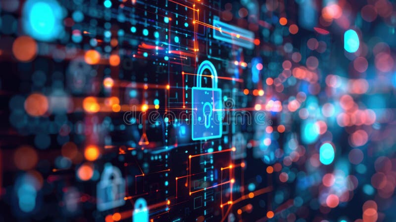 Picture of Complex Security Guard System To Protect Dangerous Hacking ...