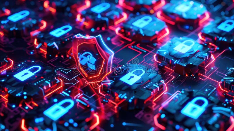 Picture of Complex Security Guard System To Protect Dangerous Hacking ...