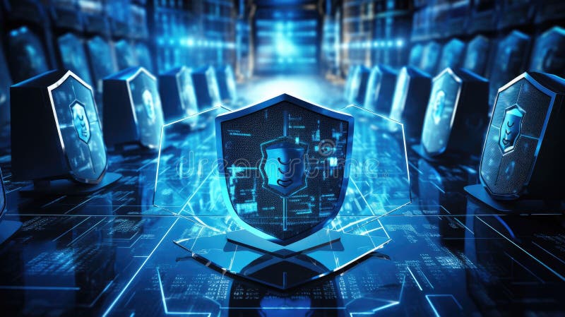 Picture of Complex Security Guard System To Protect Dangerous Hacking ...