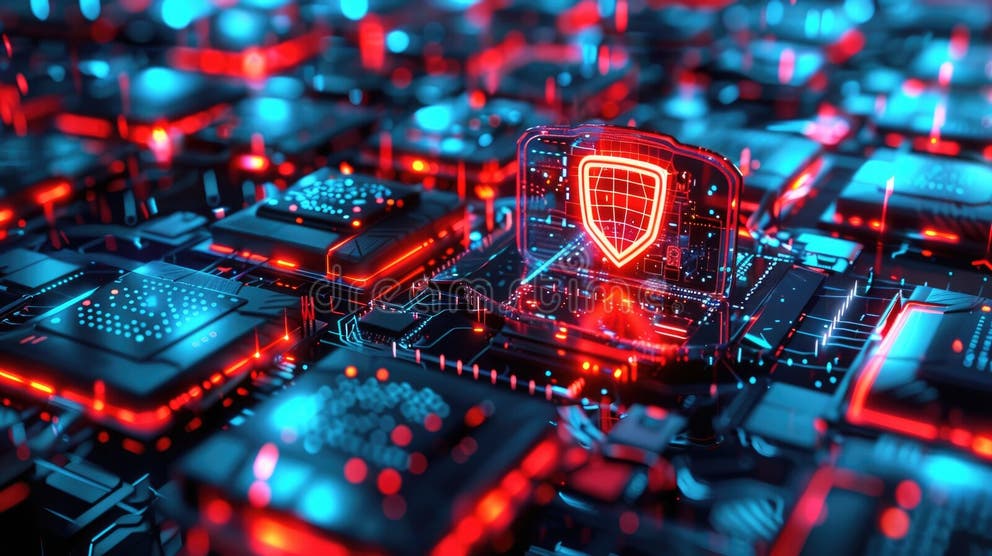 Picture of Complex Security Guard System To Protect Dangerous Hacking ...