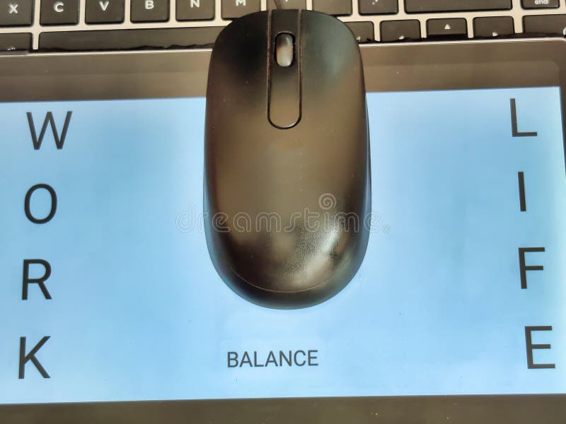 Picture of a Computer Mouse on a Laptop Stock Photo - Image of hand ...