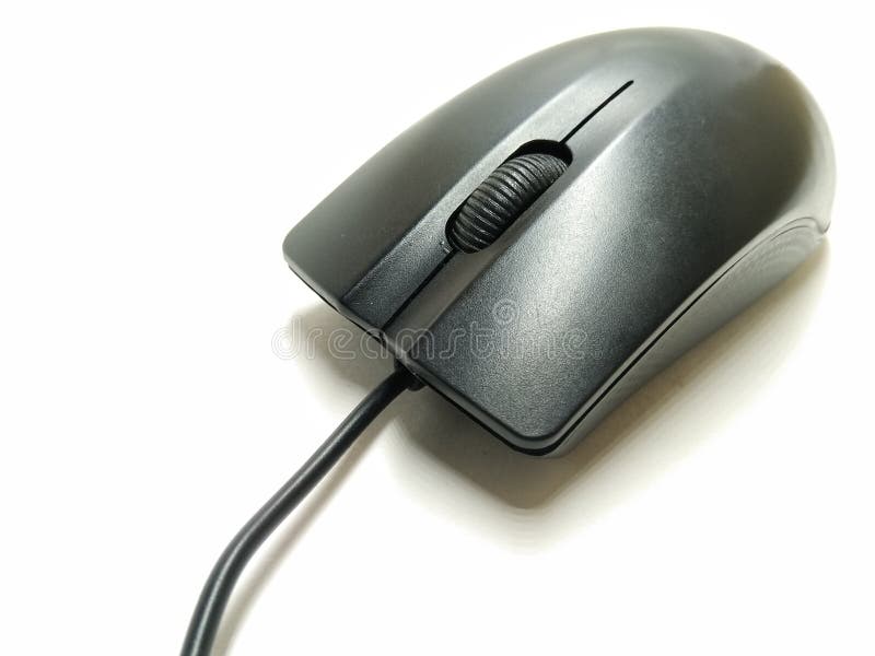 A Picture of Computer Mouse on a White Background , Stock Photo - Image ...