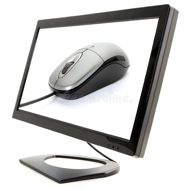 A Picture of a Computer Screen with a Picture of a Computer Mouse on it ...