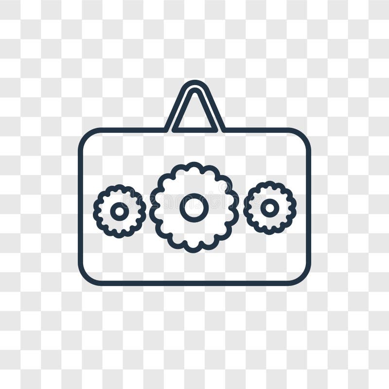 Picture Concept Vector Linear Icon Isolated on Transparent Background ...