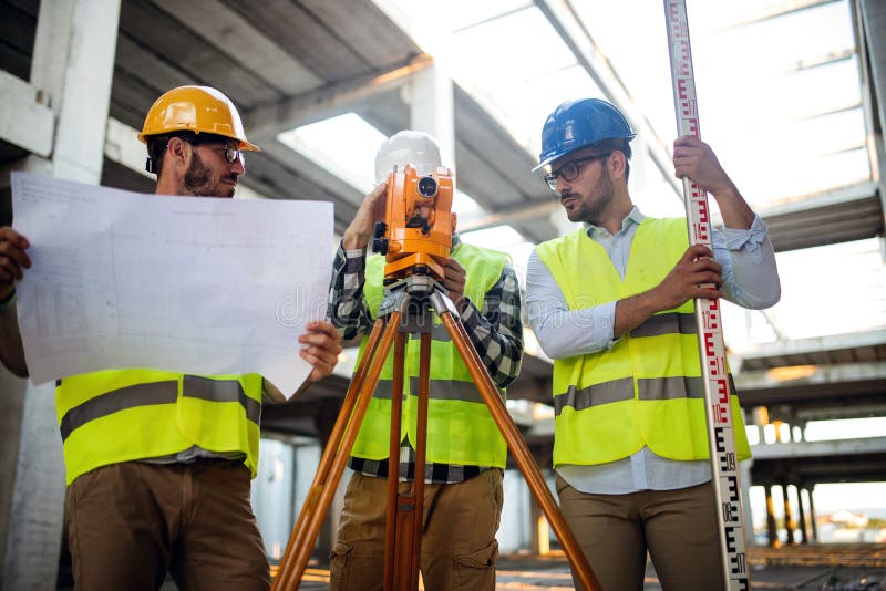 Picture of Construction Engineer Working on Building Site Stock Photo ...