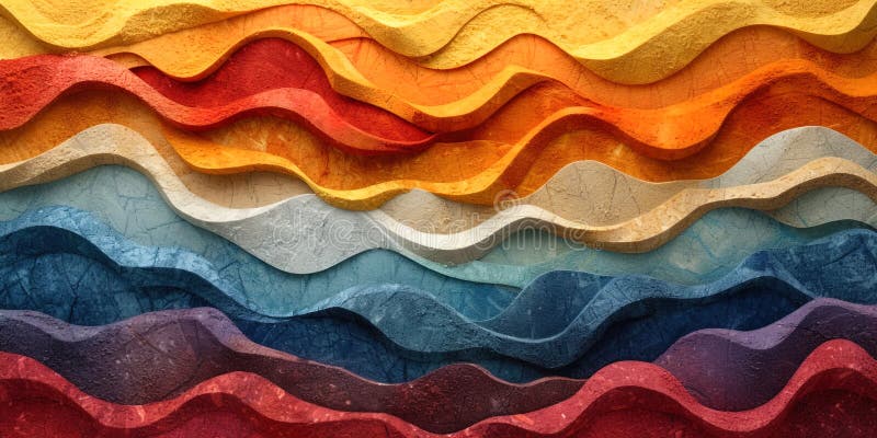 A Picture Created Using Sand, Where Various Shades of Sand Form a ...