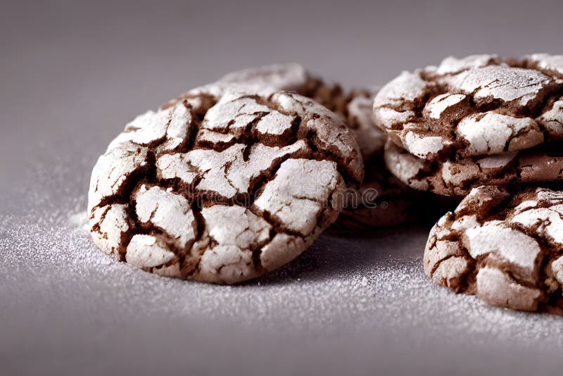 Picture of Crinkle Cookies, a Quick Snack Stock Photo - Image of ...