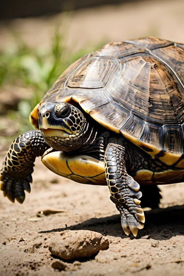 A Picture of a Cute and Adorable Turtle Stock Image - Image of lively ...