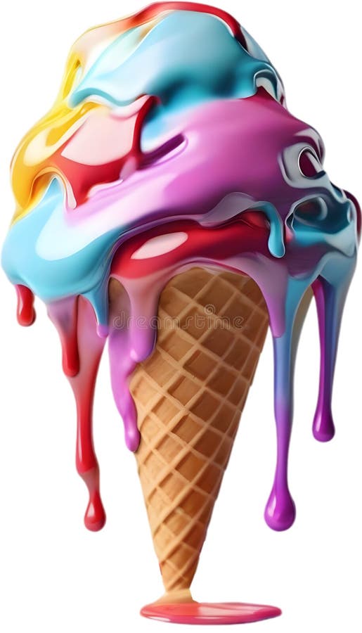 Picture of Delicious-looking Melted Ice Cream. Stock Image ...