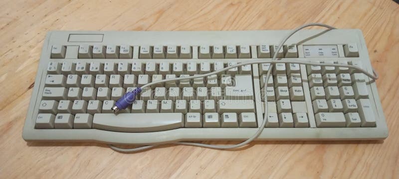 Picture of a Desktop Computer Keyboard in the 1990s Stock Photo - Image ...