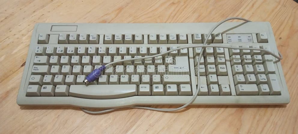 Picture of a Desktop Computer Keyboard in the 1990s Stock Photo - Image ...