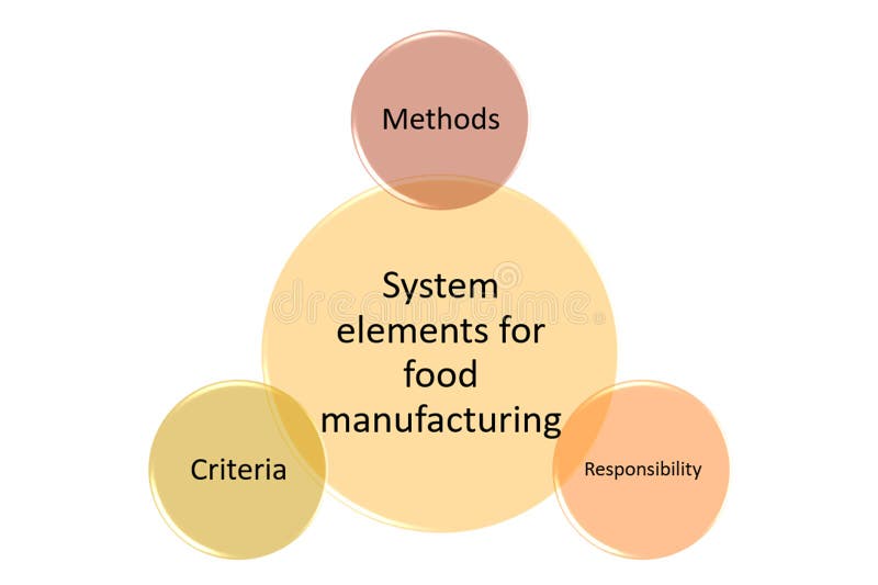 Picture Diagram of System Elements for Food Manufacturing Stock ...