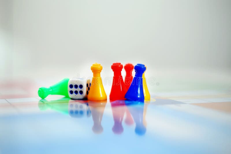 Picture of Dice and Different Tokens Stock Image - Image of concept ...