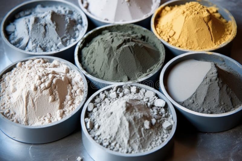 Picture of Different Types of Cement Available in the Studio Stock ...