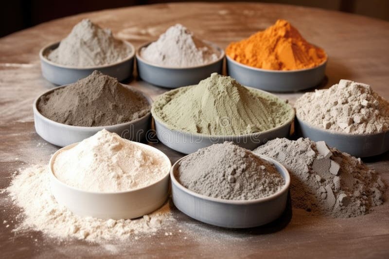 Picture of Different Types of Cement Available in the Studio Stock ...