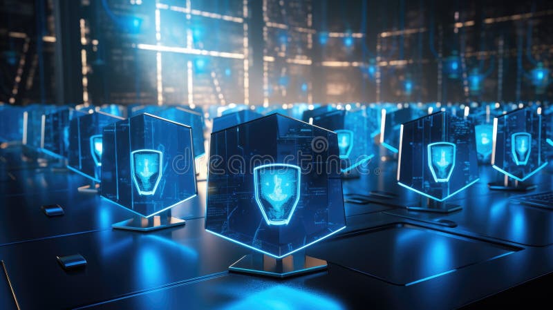 Picture of Complex Security Guard System To Protect Dangerous Hacking ...