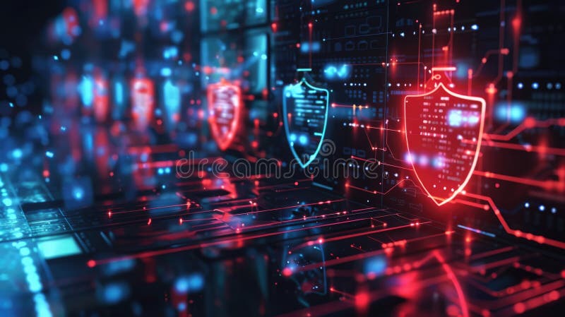 Picture of Complex Security Guard System To Protect Dangerous Hacking ...