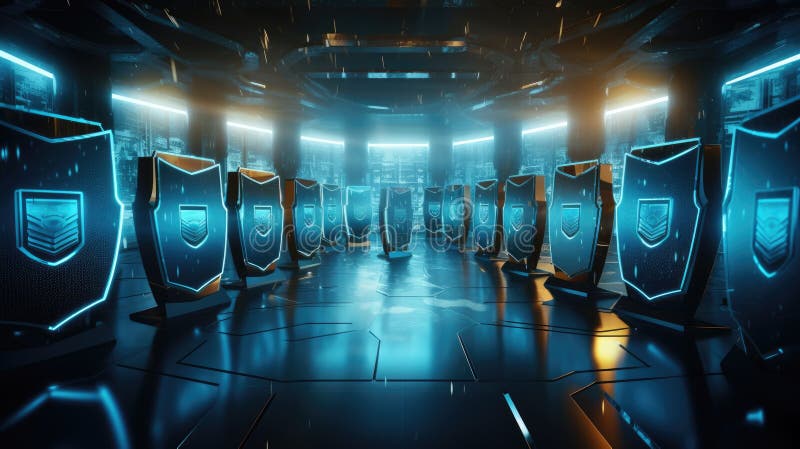 Picture of Complex Security Guard System To Protect Dangerous Hacking ...