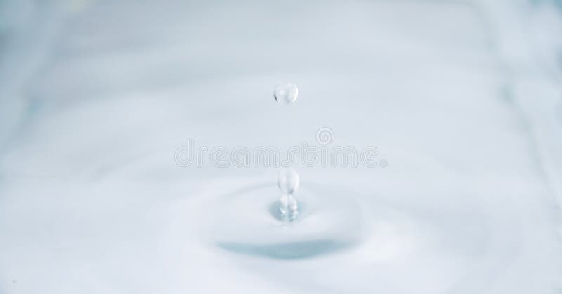 A Picture of a Drop of Water Falling into a Sea Stock Photo - Image of ...